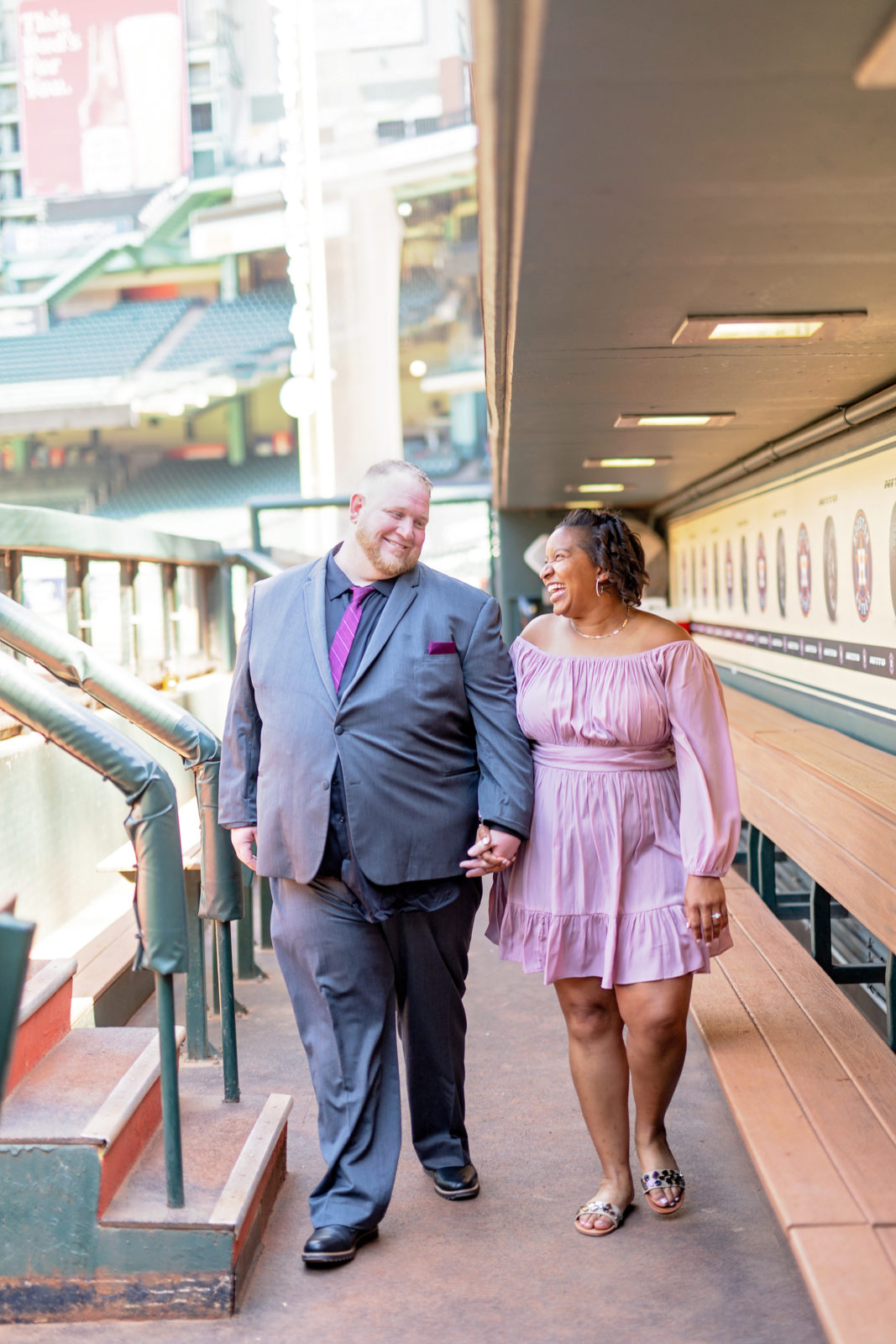 Minute Maid Park Engagement Houston, Texas | Carlton + Erica