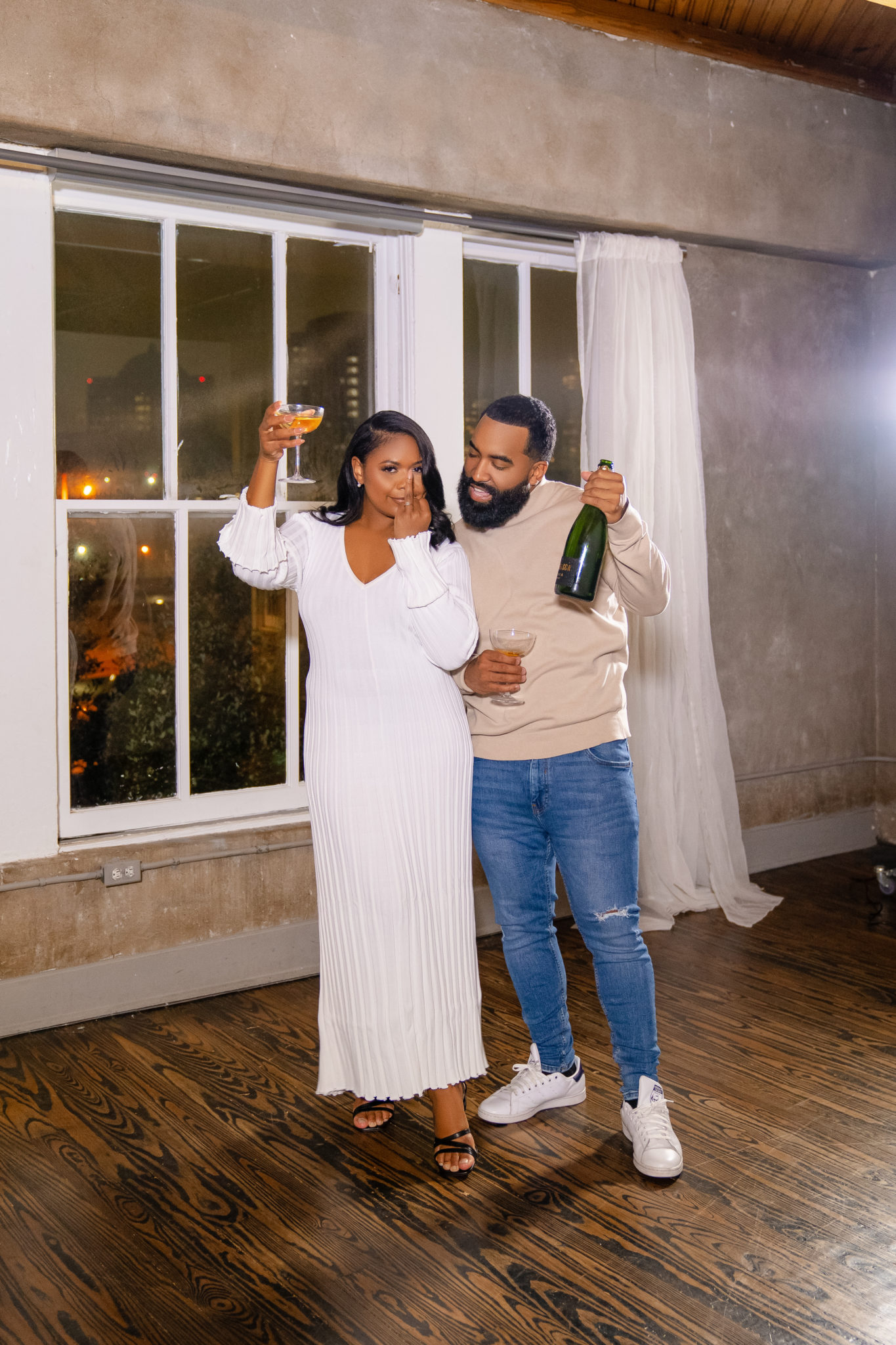 NSR Lofts 1 Engagement Session | Houston, Tx | Tyonte + Nicholas